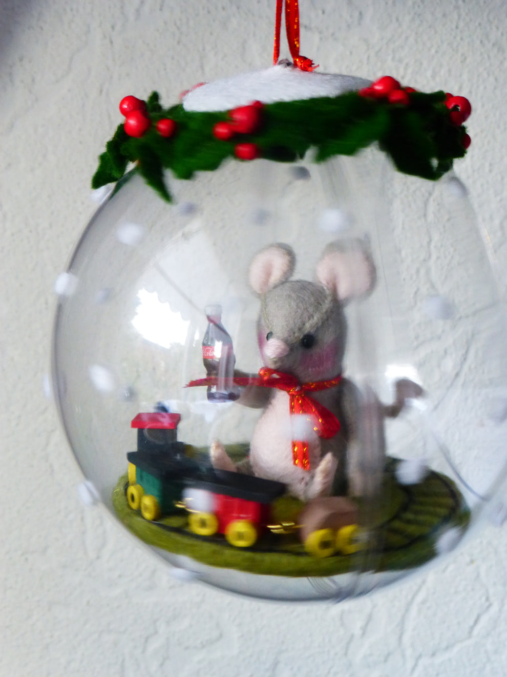 Kerstbol Coca Cola reclame (patroon) – Atelier het oog van de naald